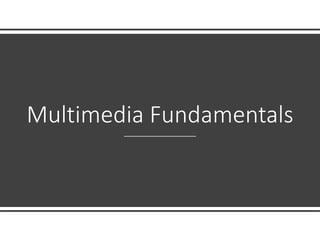 Multimedia Chapter 1 - Introduction to MM | PDF