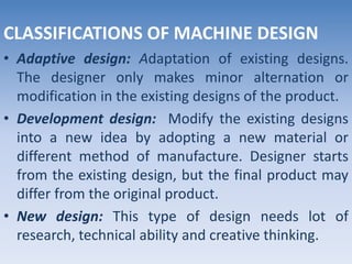 Lecture_01_Introduction_MACHINE DESIGN-II.pptx | Physics | Science