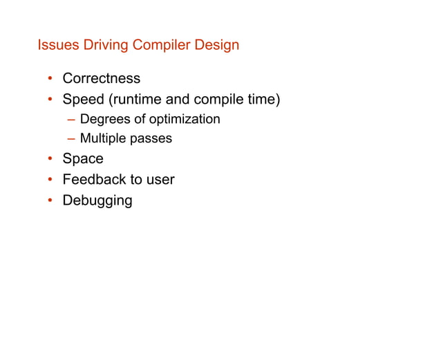 Lecture 01 introduction to compiler | PDF