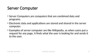 Lecture_01 Introduction to Computers.pptx