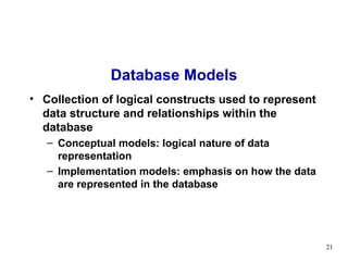 Lecture 01 introduction to database | PPT