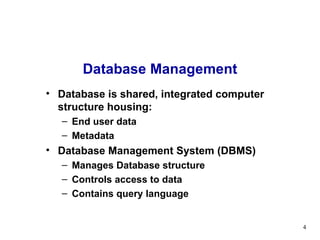 Lecture 01 introduction to database | PPT