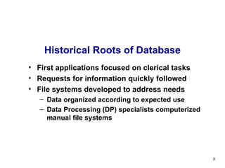 Lecture 01 introduction to database | PPT