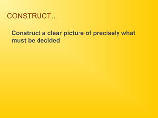 Lecture # 01 introduction to decision making | PPT