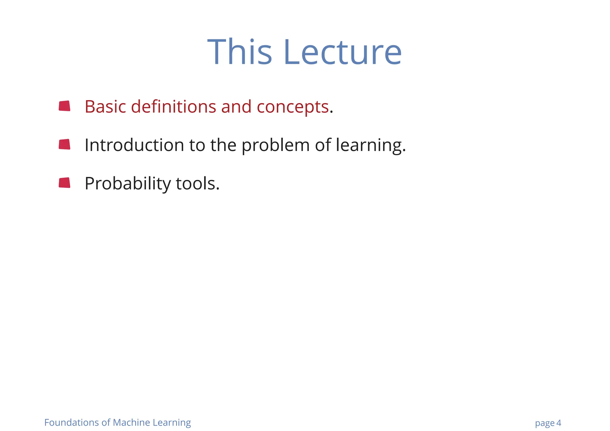 Lecture 01(Introduction to machine learning) | PDF