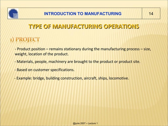 Lecture 01 introduction to manufacturing | PPT | Manufacturing Industry ...