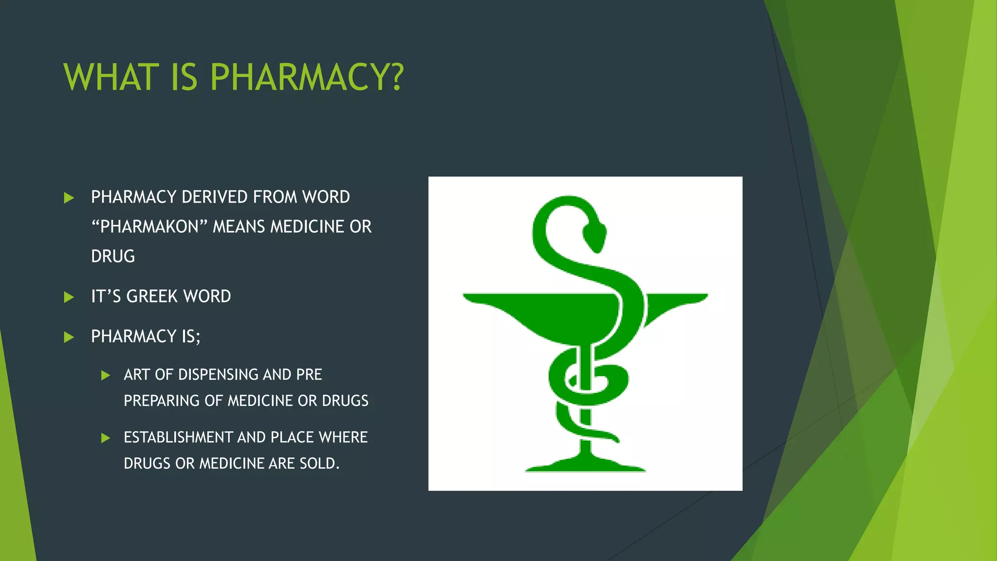 Lecture # 01, introduction to pharmacy | PPTX