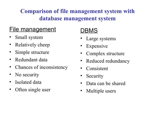 Lecture 01 overview of dbms | PPT