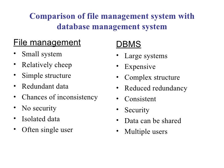 Lecture 01 overview of dbms
