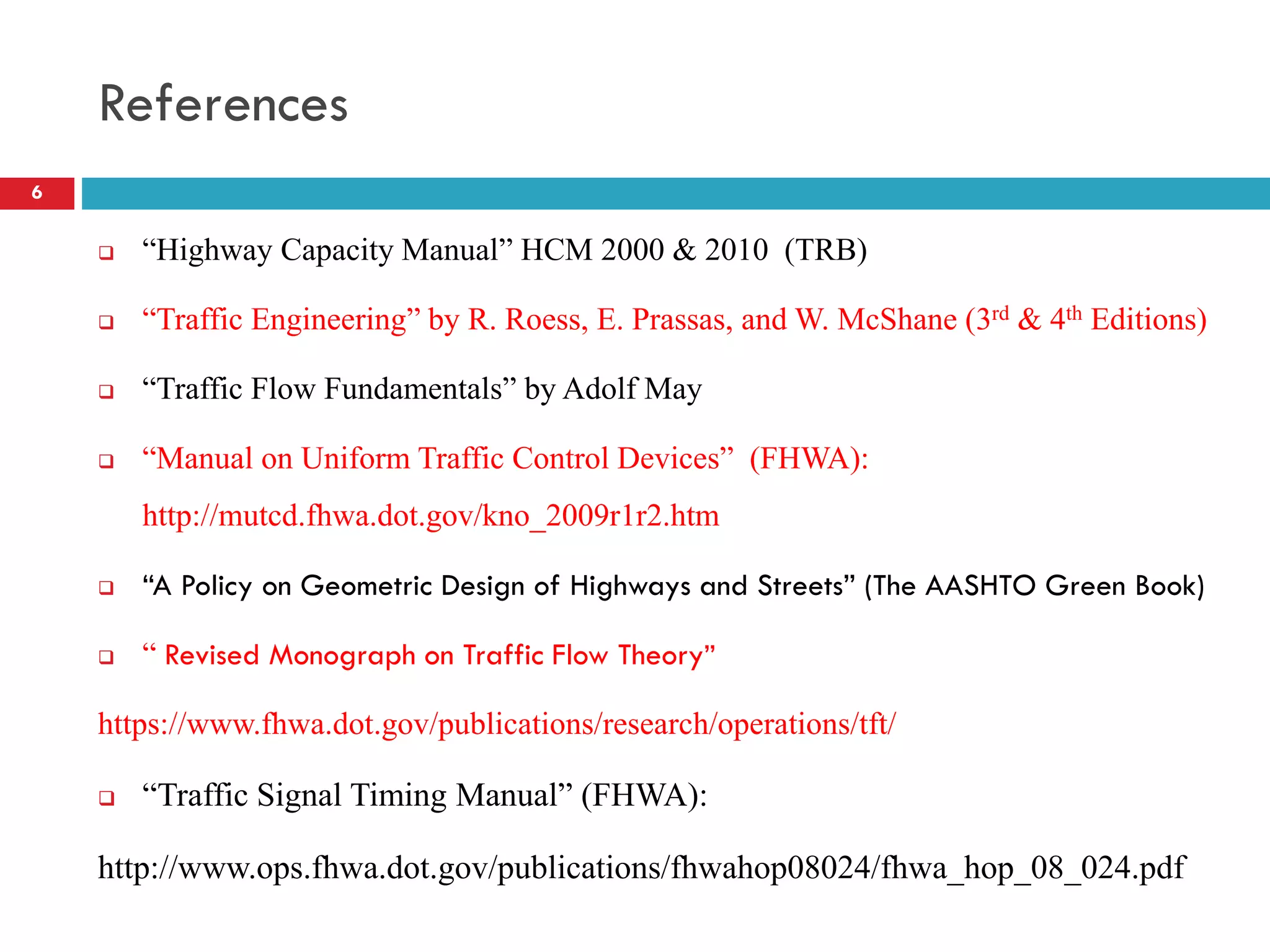 Lecture 01 Introduction (Traffic Engineering هندسة المرور & Dr. Usama ...