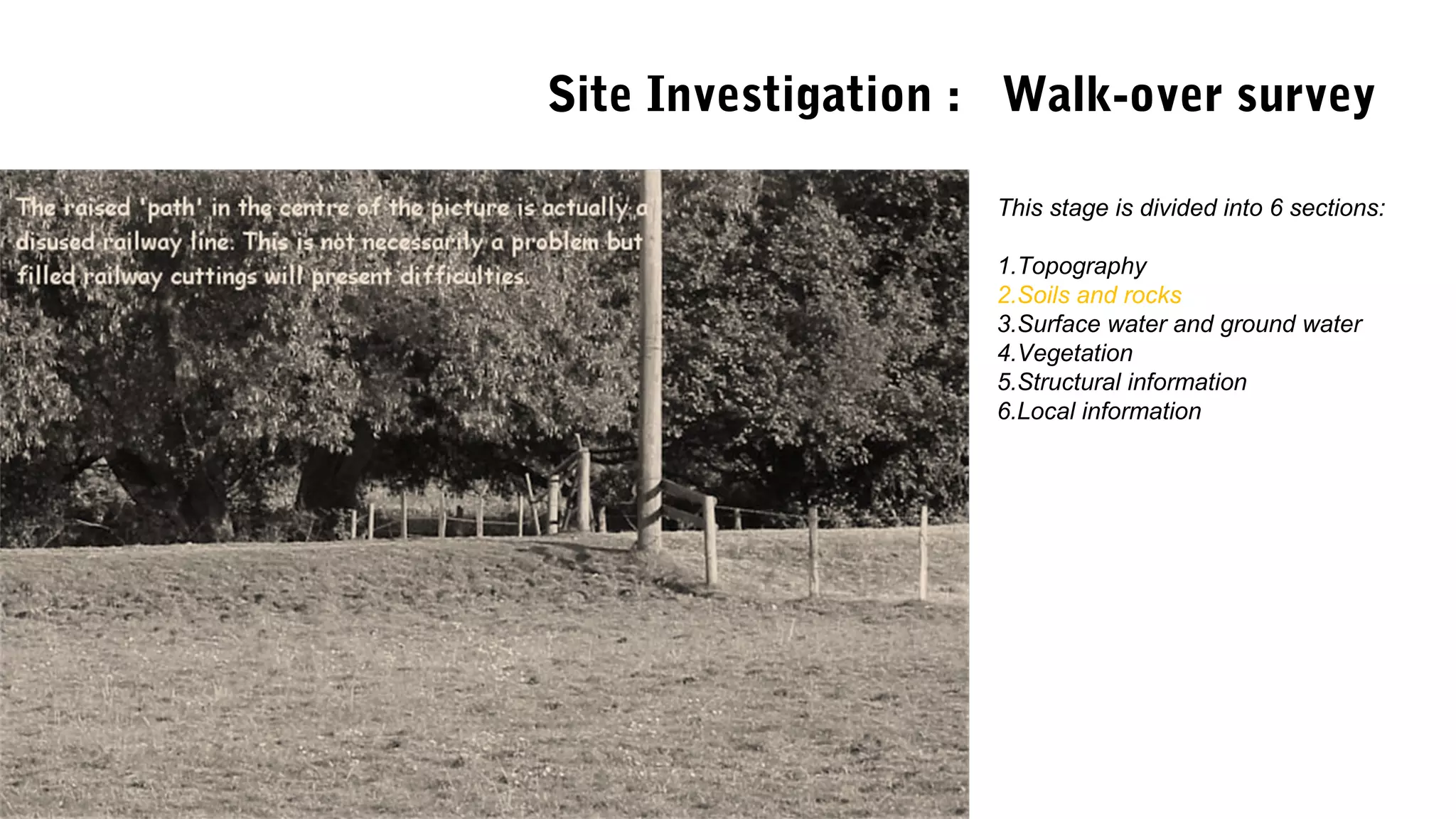 site investigation | PPT