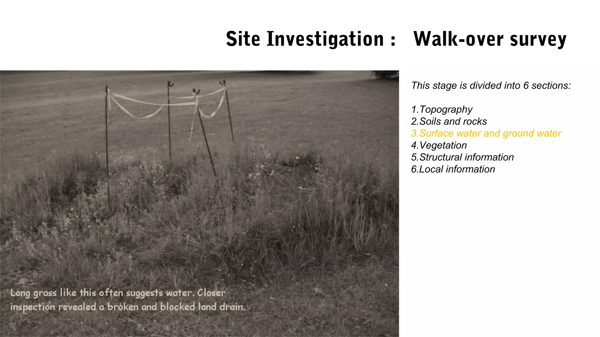 site investigation | PPT