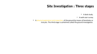 site investigation | PPT