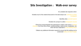 site investigation | PPT