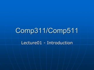Lecture01 slides | PPT | Digital Audio | Computer Software and Applications