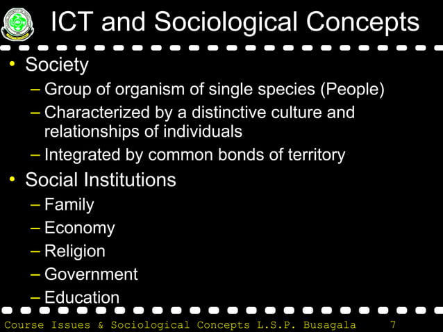 Social Implication of Information and Communication Techonlogy | PPT