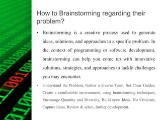 Understanding and Solving Software Problems | PPTX