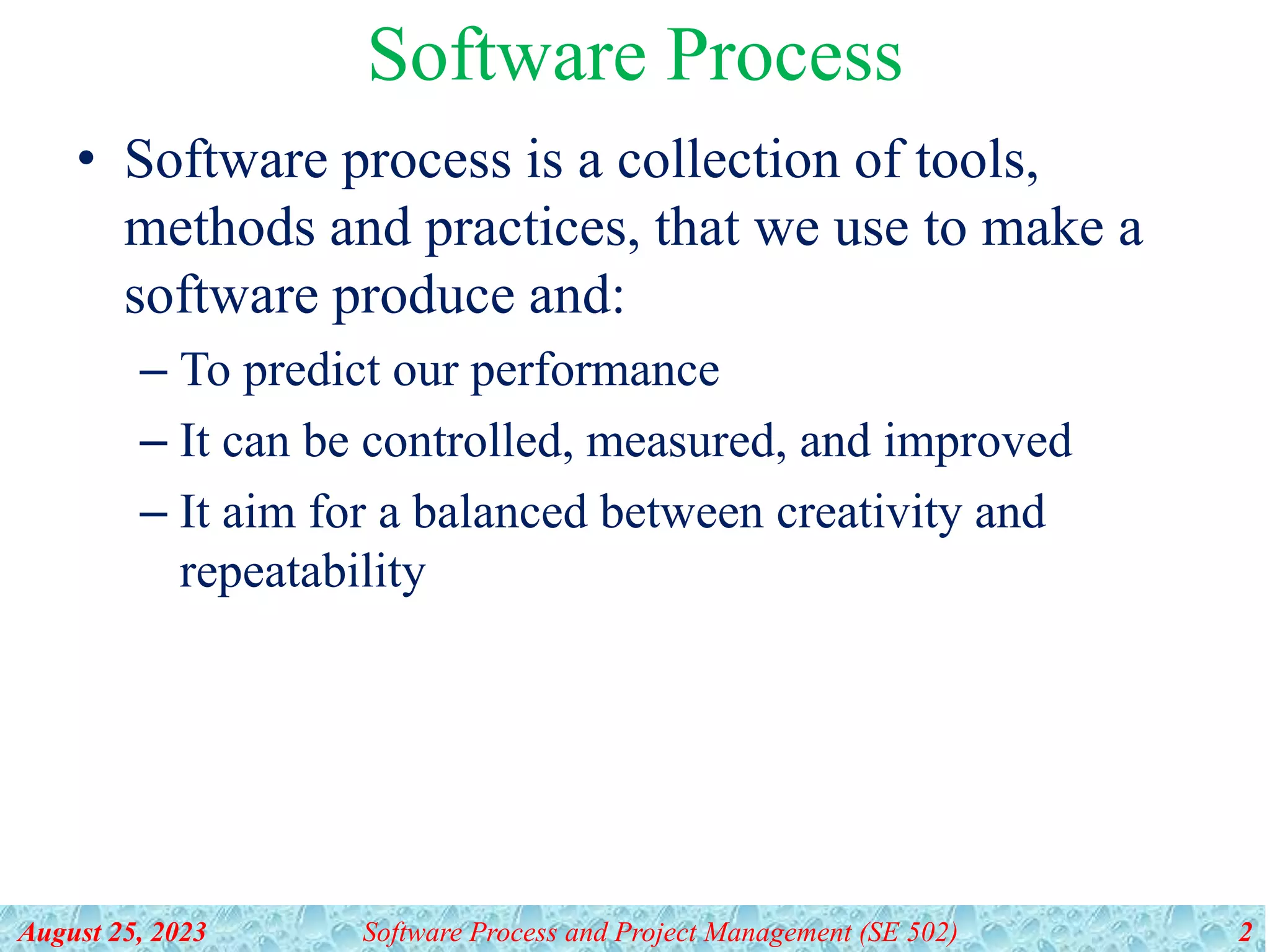 Lecture 01 Software Process Maturity.pptx