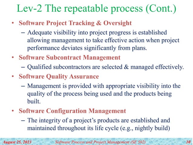 Lecture 01 Software Process Maturity.pptx