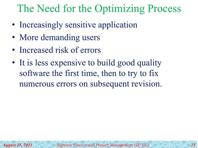 Lecture 01 Software Process Maturity.pptx