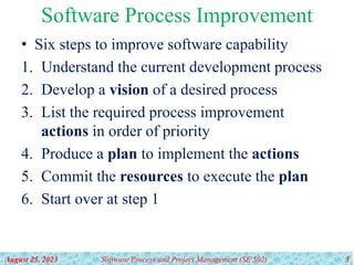Lecture 01 Software Process Maturity.pptx