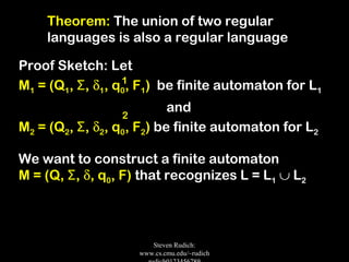 Deterministic Finite Automata | PPT | Programming Languages | Computing