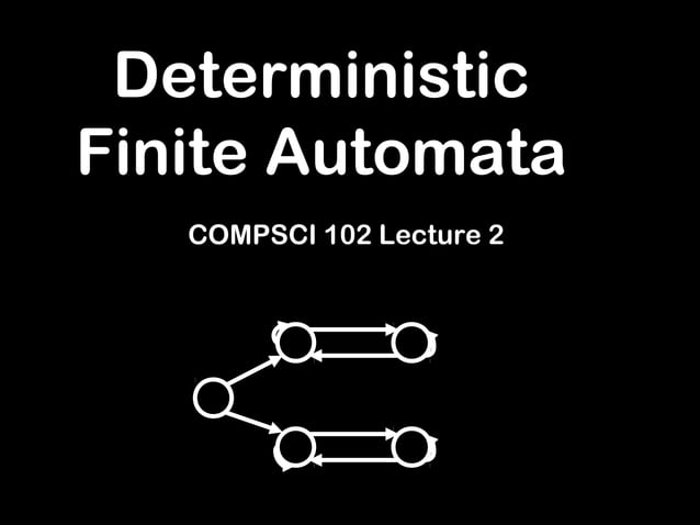 Deterministic Finite Automata | PPT Deterministic Finite Automata | PPT