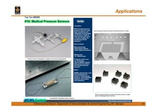 Micro Electro Mechanical Systems (MEMS) Class Materials - Lecture 02 | PPT