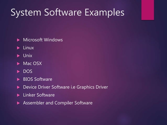 Software components