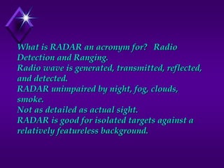 introduction to radar | PPTX