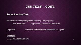 Advance Web Designing - Lecture 02 / 30 | PDF