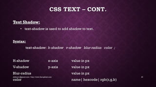 Advance Web Designing - Lecture 02 / 30 | PDF