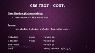 Advance Web Designing - Lecture 02 / 30 | PDF