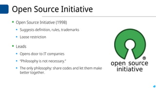 OSS SW Basics Lecture 02: History, culture and community of open-source ...
