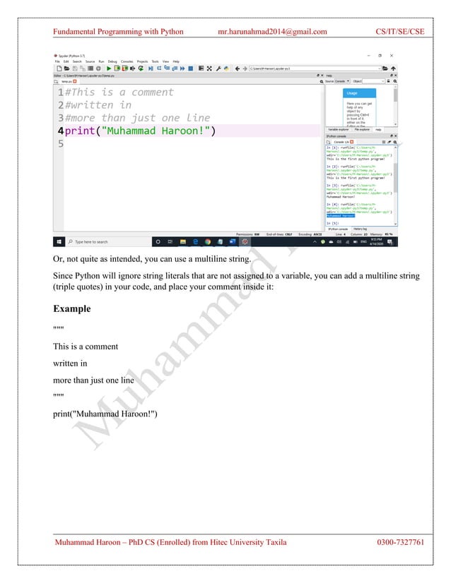 Lecture02 - Fundamental Programming with Python Language | PDF Lecture02 - Fundamental Programming with Python Language | PDF