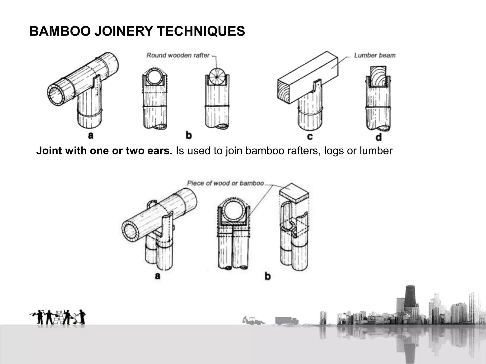 Bamboo joints & Joinery techniques | PPTX