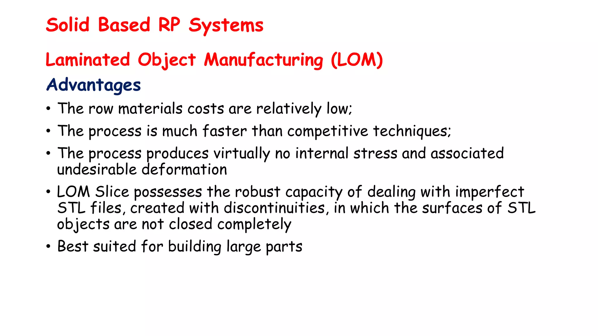 Lecture # 02 Rapid Prototyping Techniques | PPTX