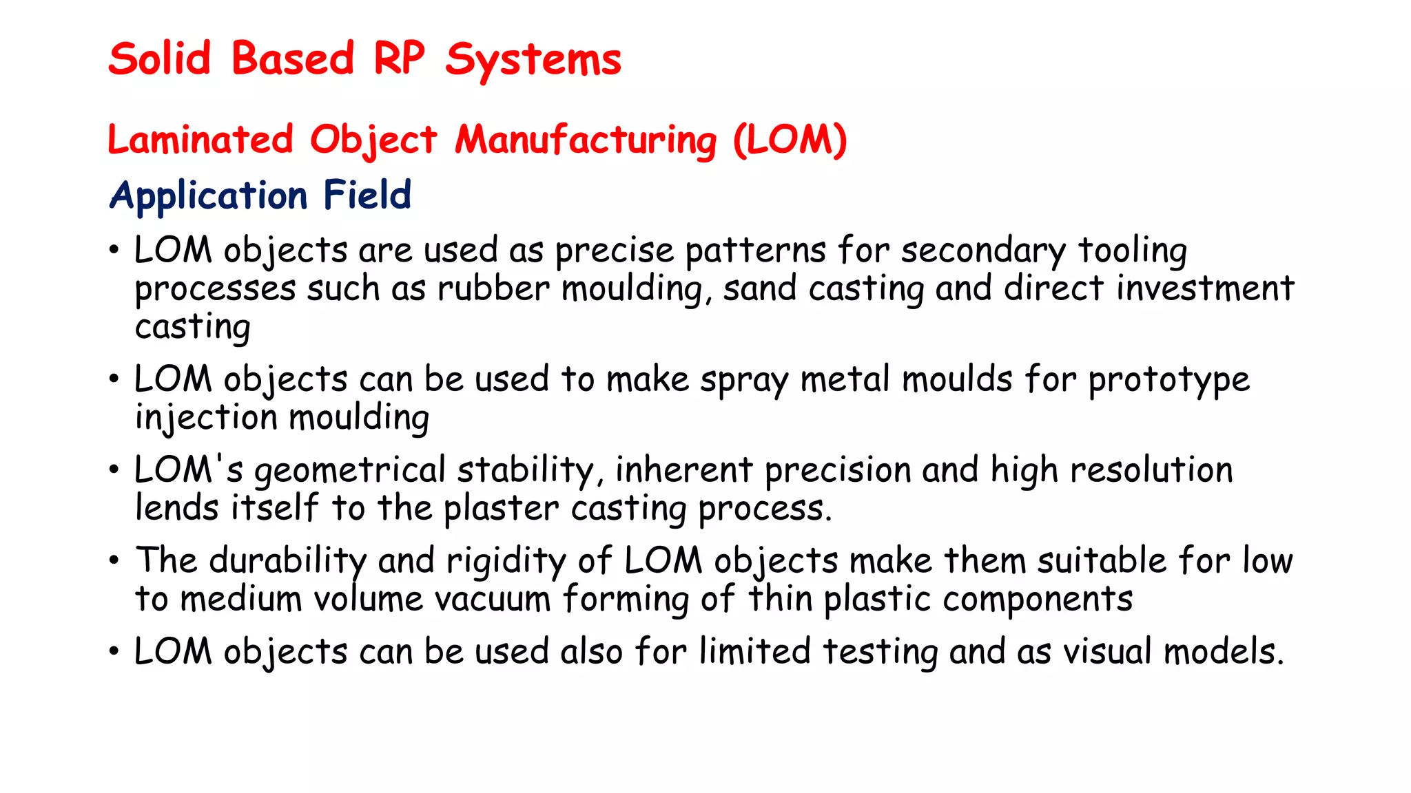 Lecture # 02 Rapid Prototyping Techniques | PPTX