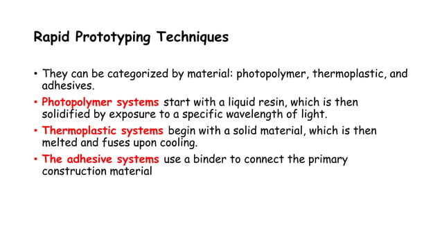 Lecture 02 Rapid Prototyping Techniques Pptx 3 D Graphics Computer Software And Applications
