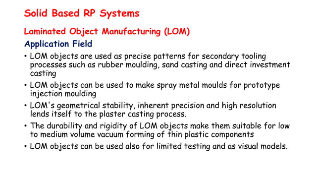 Lecture 02 Rapid Prototyping Techniques Pptx 3 D Graphics Computer Software And Applications