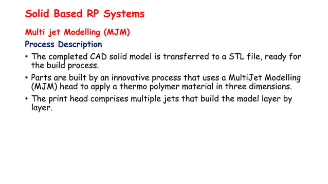 Lecture 02 Rapid Prototyping Techniques Pptx 3 D Graphics Computer Software And Applications