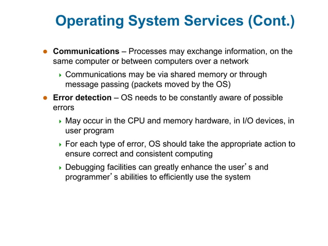 Lecture_02_Operating System Structures Operating Systems | PPT