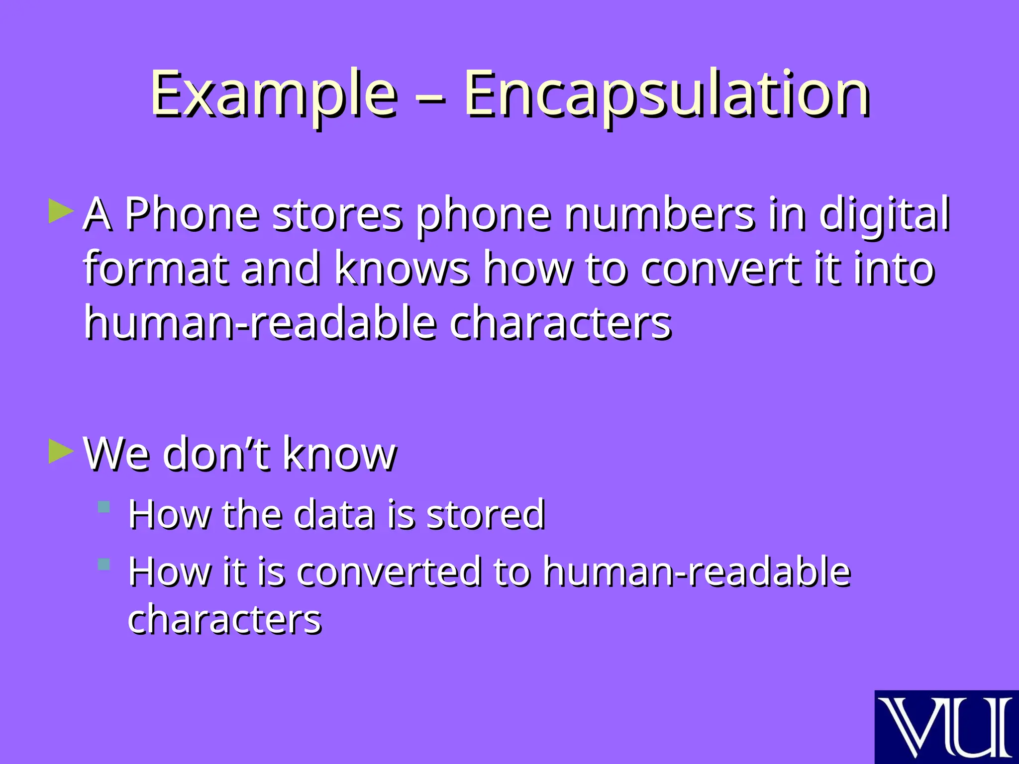 Data encapsulation and information hiding | PPT