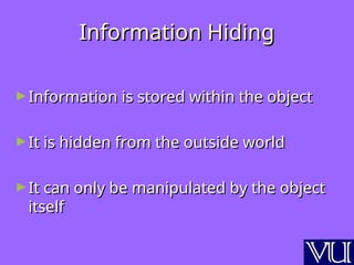 Data encapsulation and information hiding | PPT