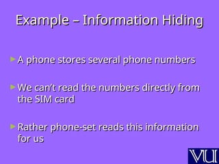 Data encapsulation and information hiding | PPT