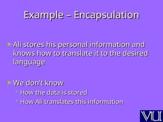 Data encapsulation and information hiding | PPT