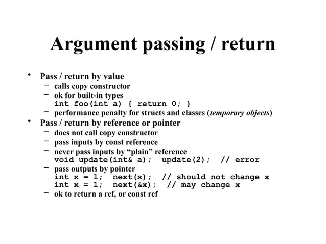Lecture Notes On Oops C On Class And Objects Ppt