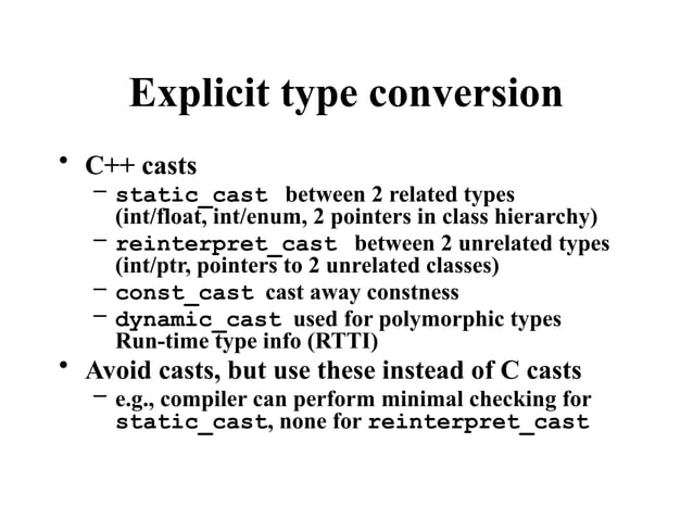Lecture Notes On Oops C On Class And Objects Ppt