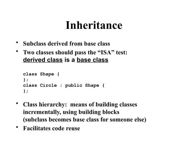 Lecture Notes On Oops C On Class And Objects Ppt