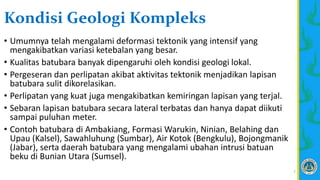 Lecture 02 - Kondisi Geologi dan Eksplorasi Batubara untuk Tambang Terbuka - ok.pptx